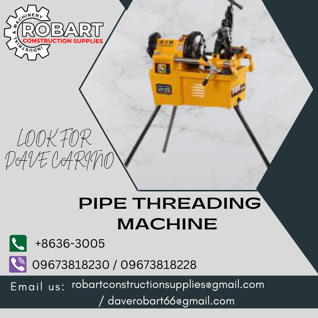 PIPE THREADING MACHINE, Commercial & Industrial, Construction Tools ...