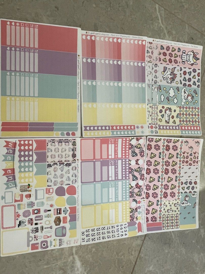 Planner Stickers bundle, Hobbies & Toys, Stationery & Craft, Stationery ...