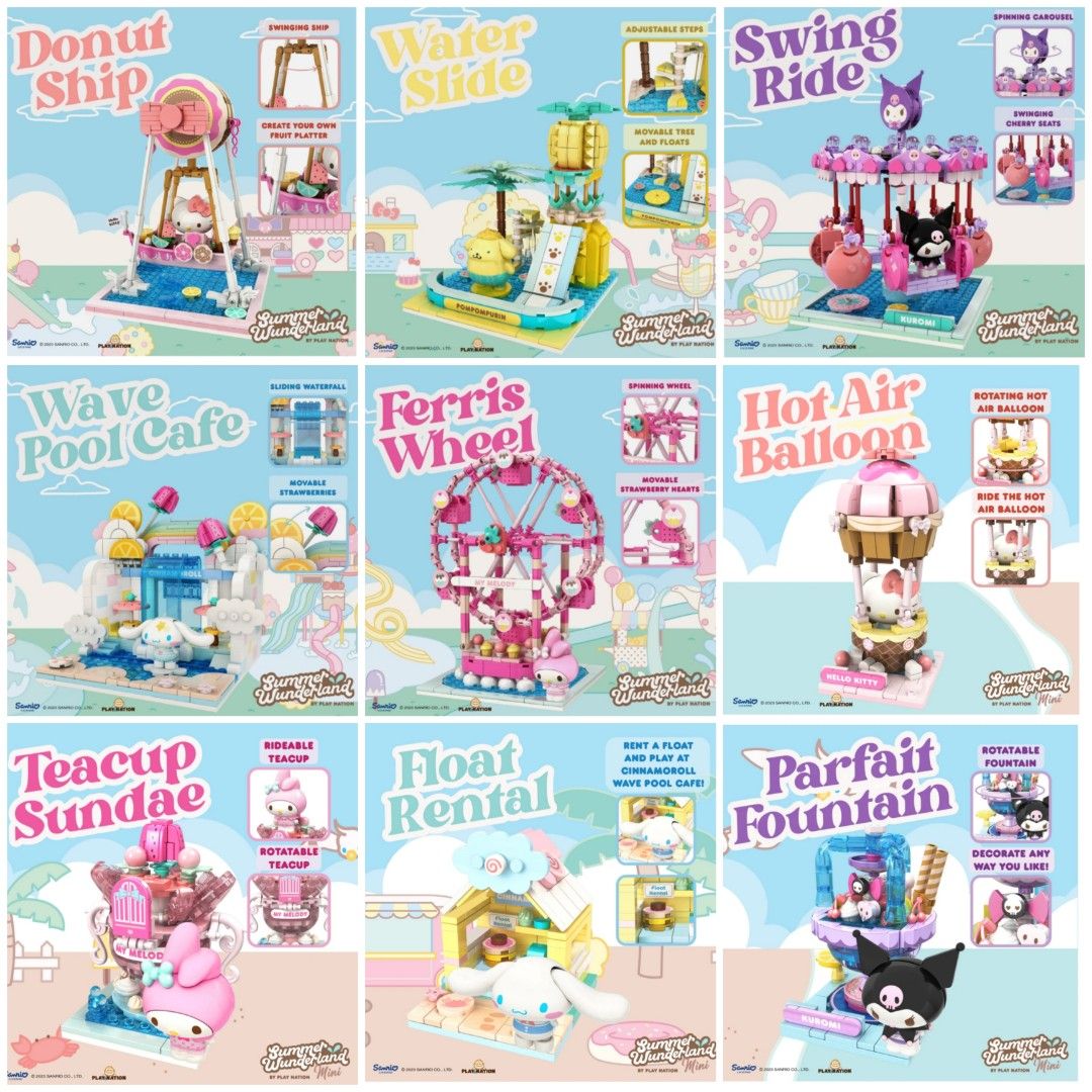 playnation summer wunderland sanrio mini, Hobbies & Toys, Toys & Games ...