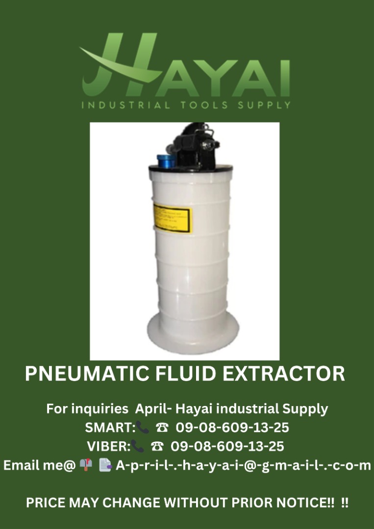 Pneumatic fluid extractor, Commercial & Industrial, Construction Tools ...