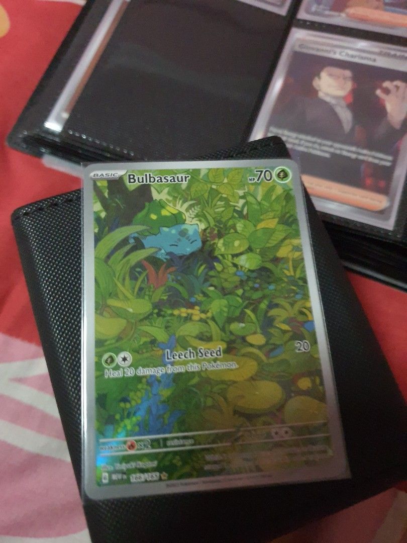 Pokemon Bulbasaur 151 AR English, Hobbies & Toys, Toys & Games on Carousell