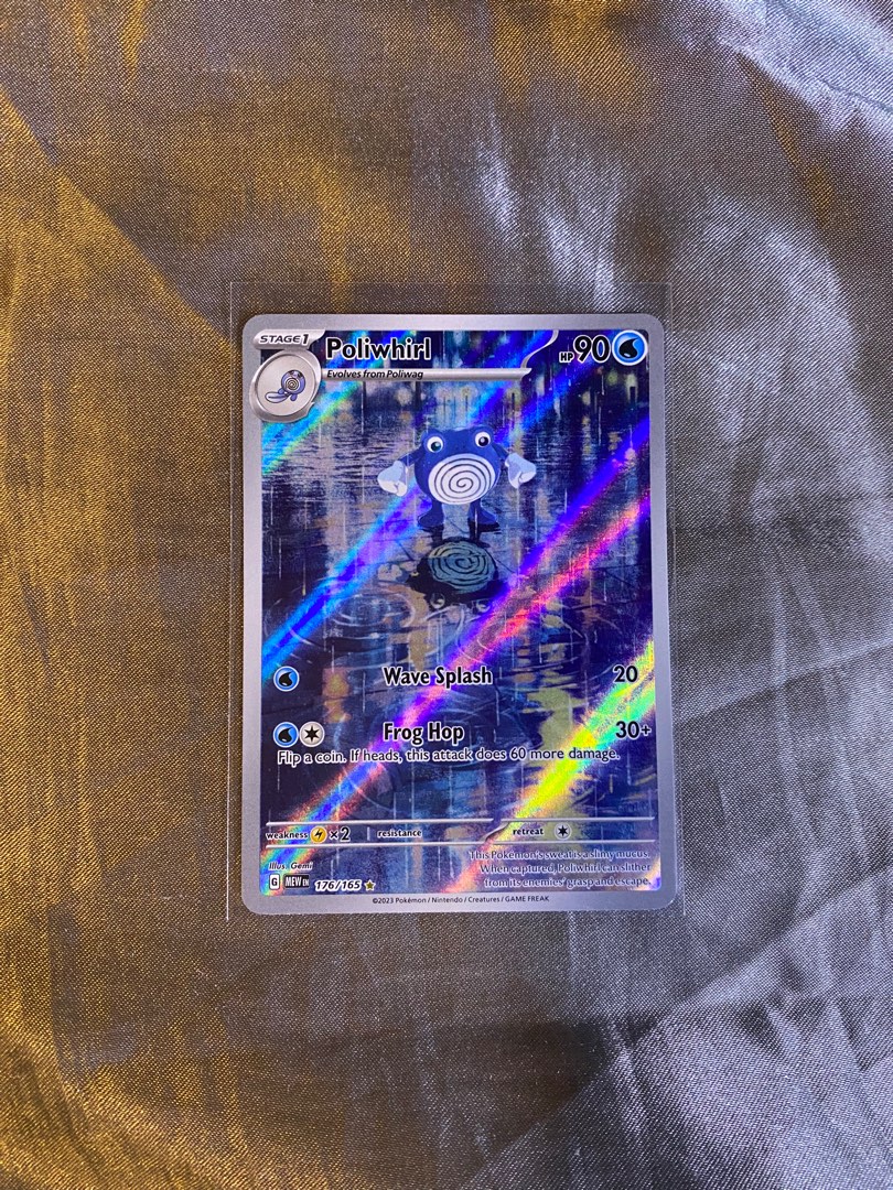 Poliwhirl IR Pokemon 151 English, Hobbies & Toys, Toys & Games on Carousell