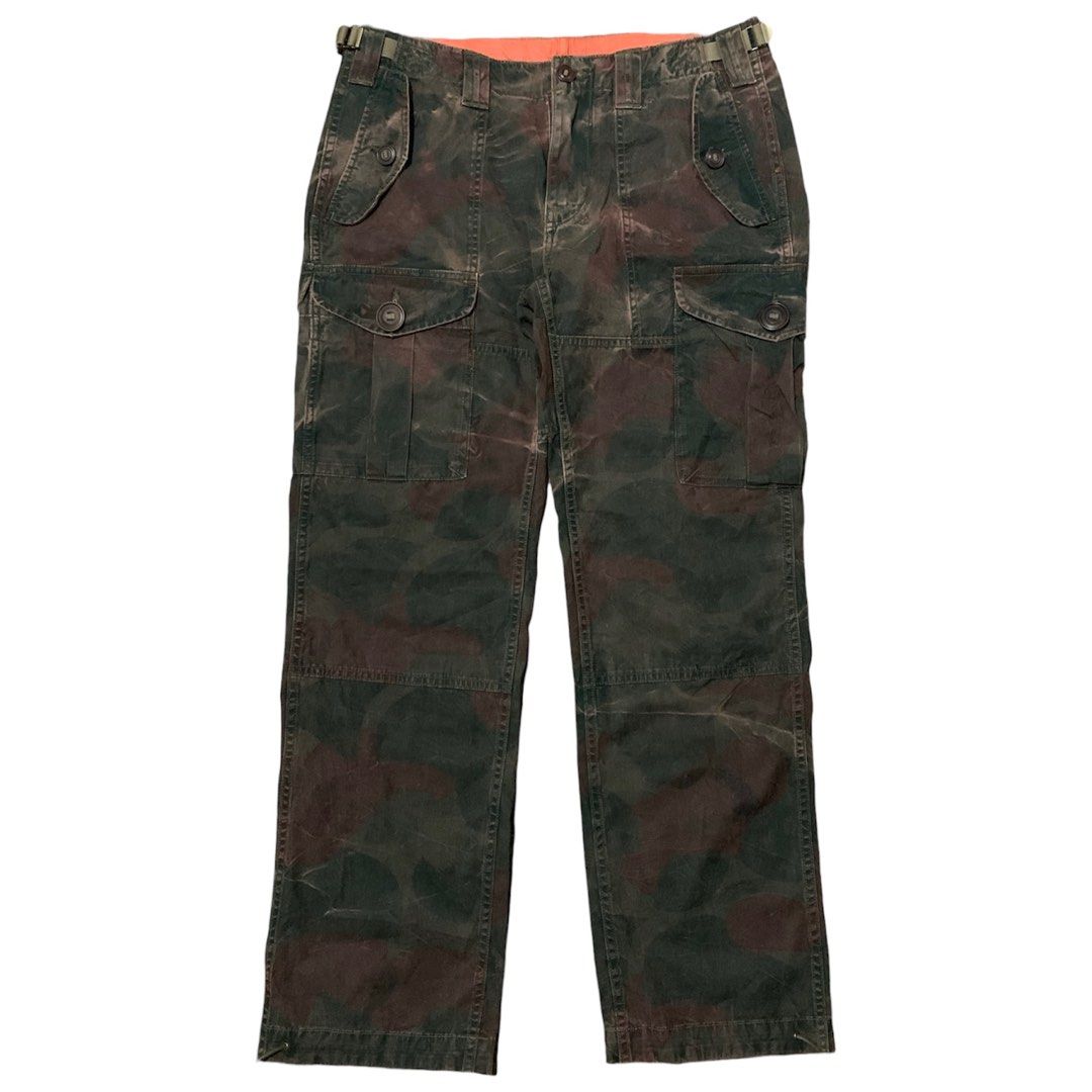 Polo Ralph Lauren 00’s Reversible Orange/Camo Cargo Pants, Men's Fashion, Bottoms, Jeans on ...