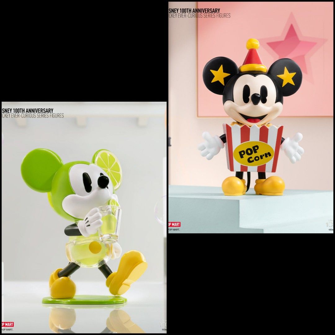 Popmart Disney 100th Anniversary Mickey Mouse series: Popcorn Mickey ...