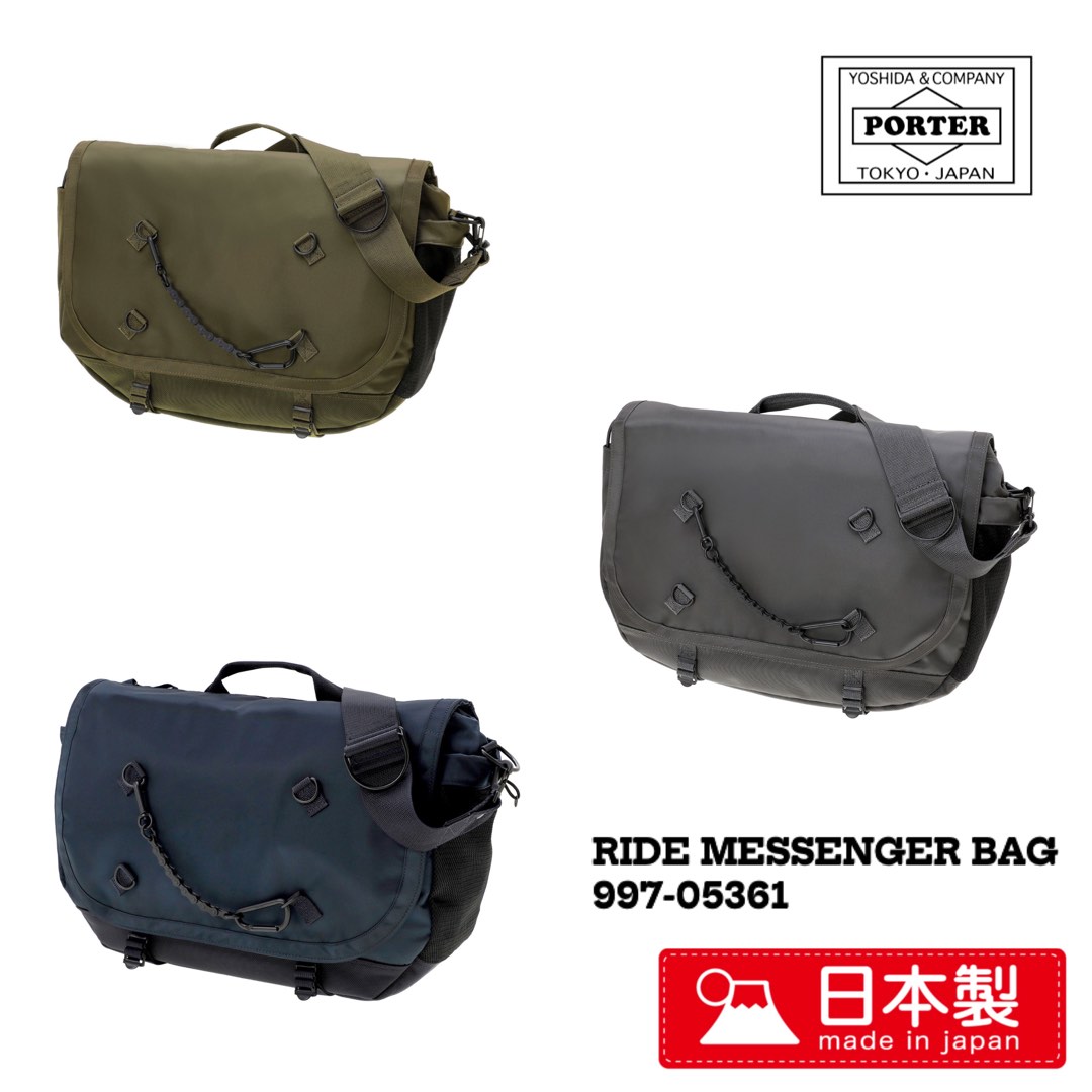 PORTER POTR RIDE MESSENGER BAG 吉田 日本製斜孭袋 997-05361, 男裝, 袋, 腰袋、手提袋、小袋 ...