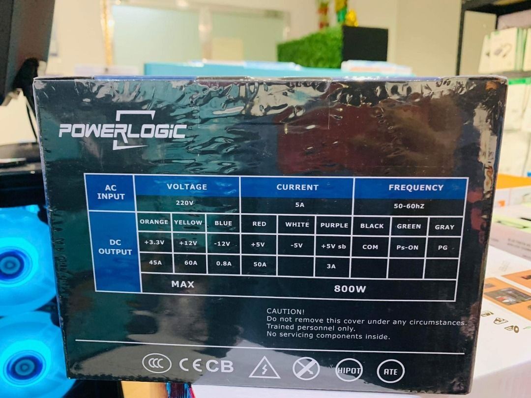 Powerlogic ATX-800w 20+4 Pin Switching Power Supply PSU, Computers ...