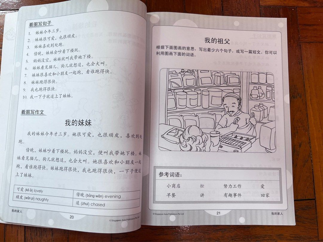 Primary 1 and 2 chinese picture composition, Hobbies & Toys, Books ...