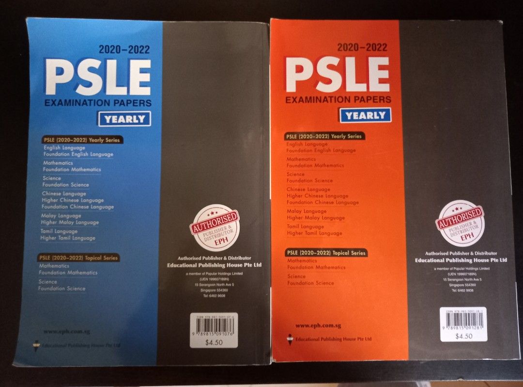 PSLE Exam Paper 2020-2022, Hobbies & Toys, Books & Magazines ...