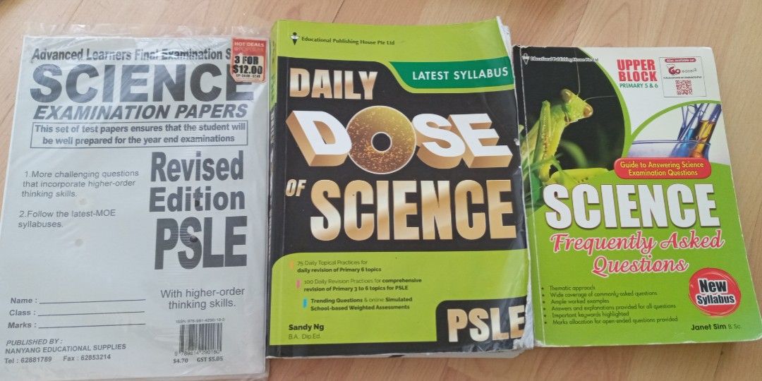 PSLE Science Assessment book and exam paper, Hobbies & Toys, Books ...