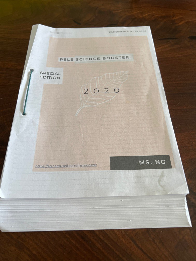 Psle science booster 2020 printed notes, Hobbies & Toys, Books ...