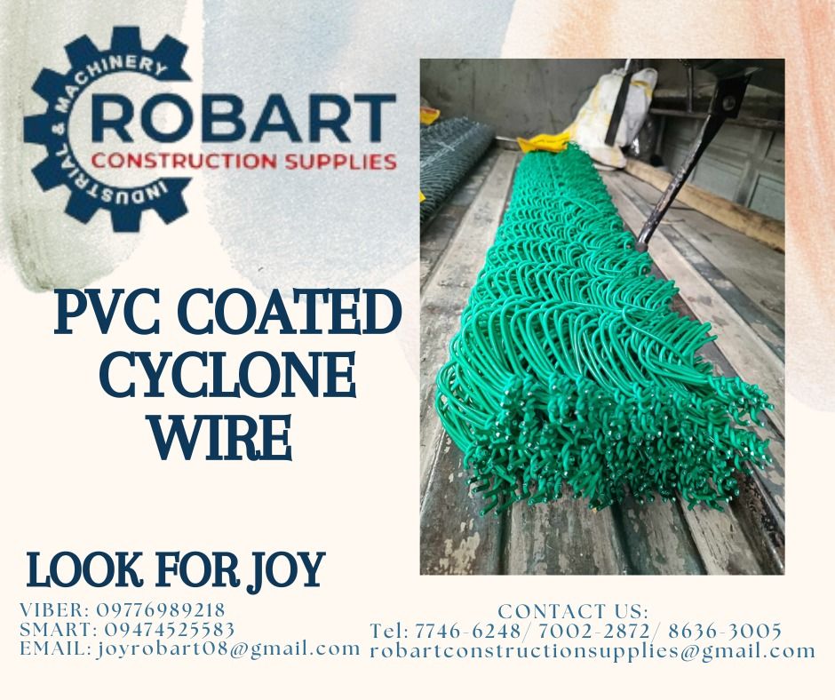 PVC COATED CYCLONE WIRE, Commercial & Industrial, Construction Tools ...