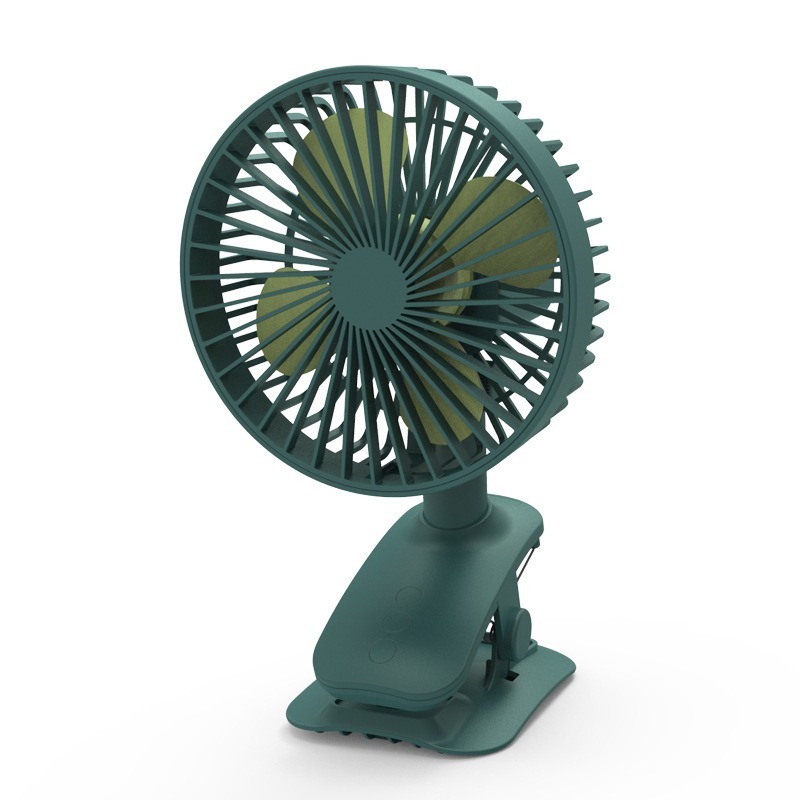Rechargeable Portable Auto Rotate Desk Clip Fan Baby Stroller Click Fan ...