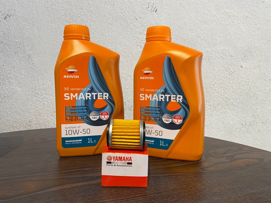 Repsol smart oil 10w-50, Motorcycles, Motorcycle Accessories on Carousell