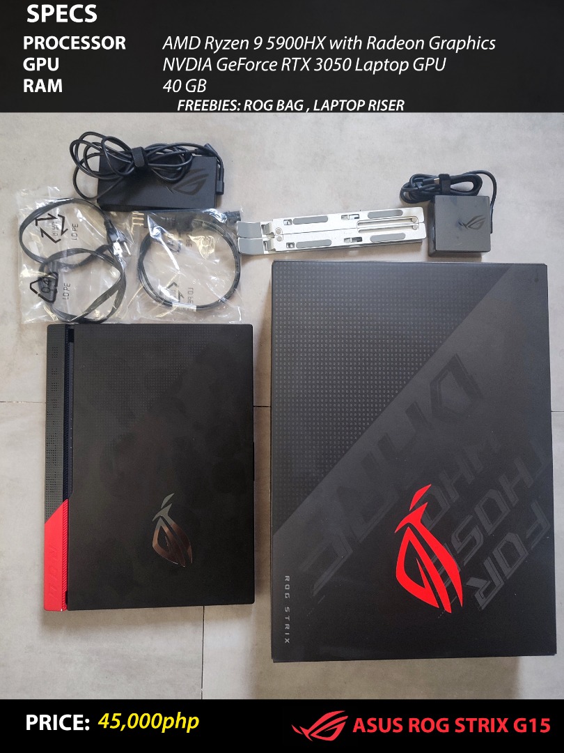 ROG STIX G15 - RYZEN 9, Computers & Tech, Laptops & Notebooks on Carousell