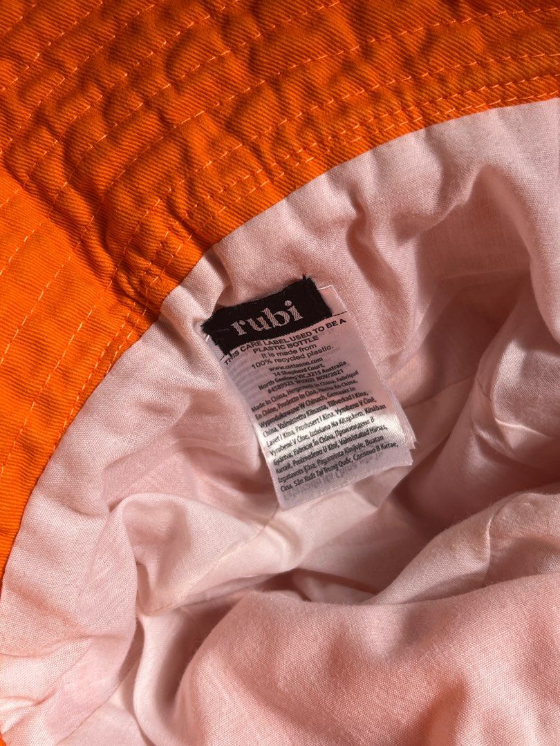 Rubi Orange Bucket Hat, Women's Fashion, Watches & Accessories, Hair ...