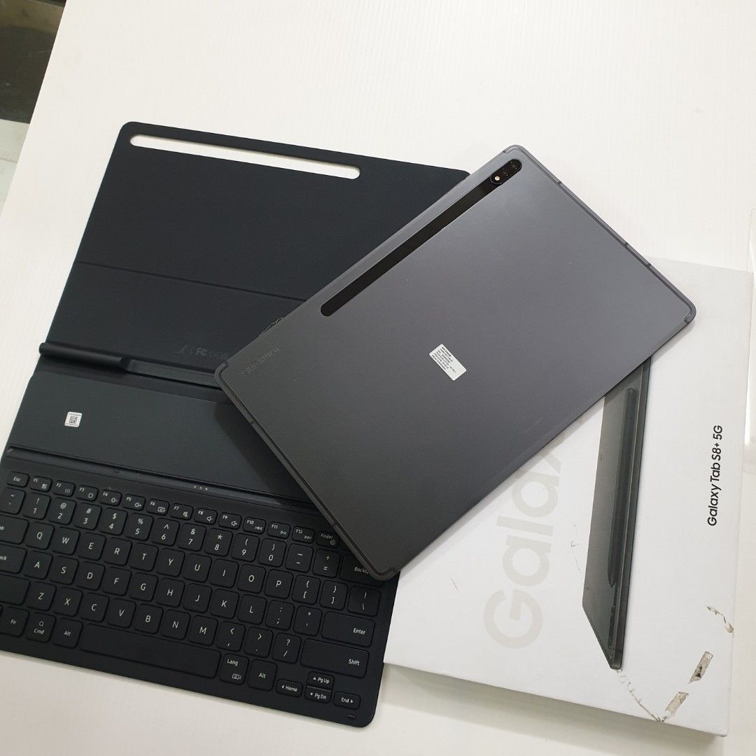 Samaung Galaxy Tab S8+ 5G SM-X806B + Keyboard Original Garansi Resmi ...