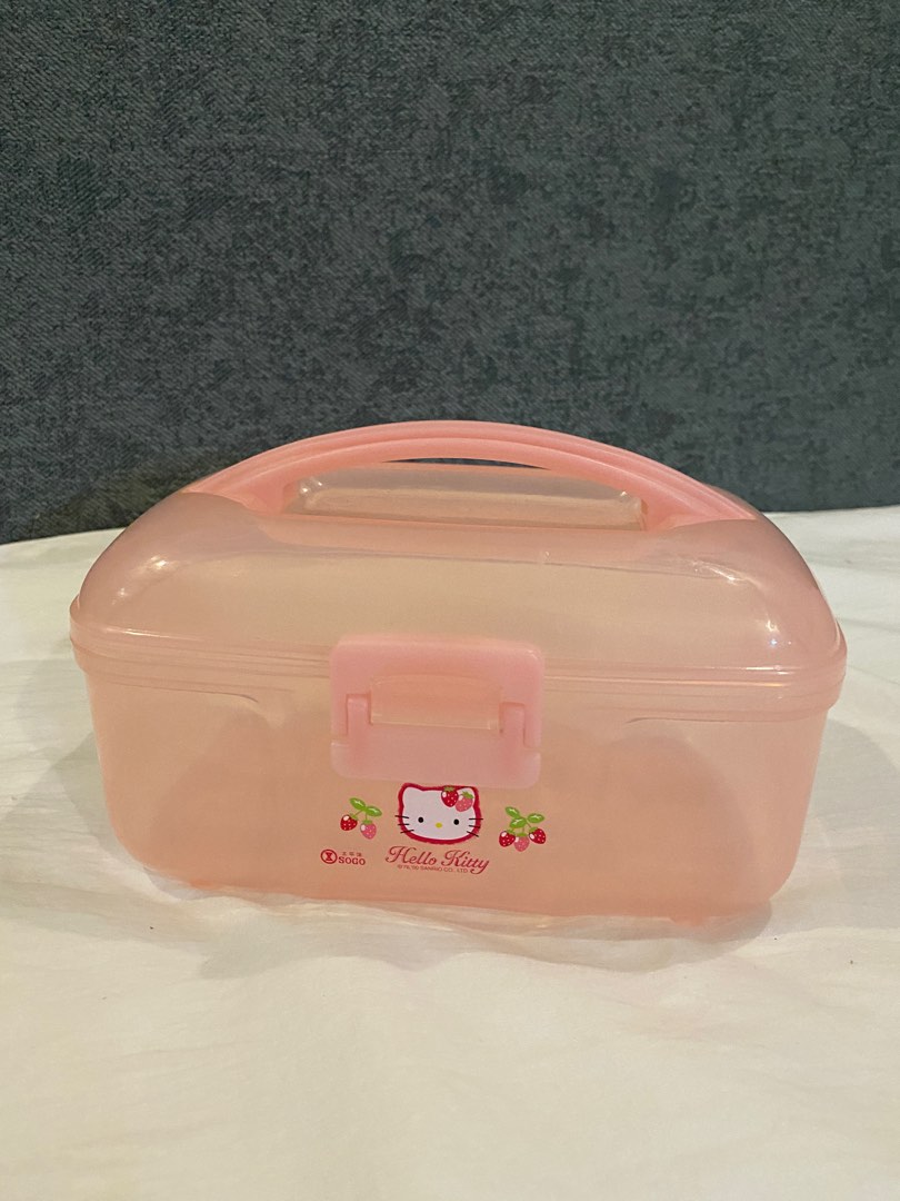 Sanrio Hello Kitty storage box pink, Hobbies & Toys, Toys & Games on ...