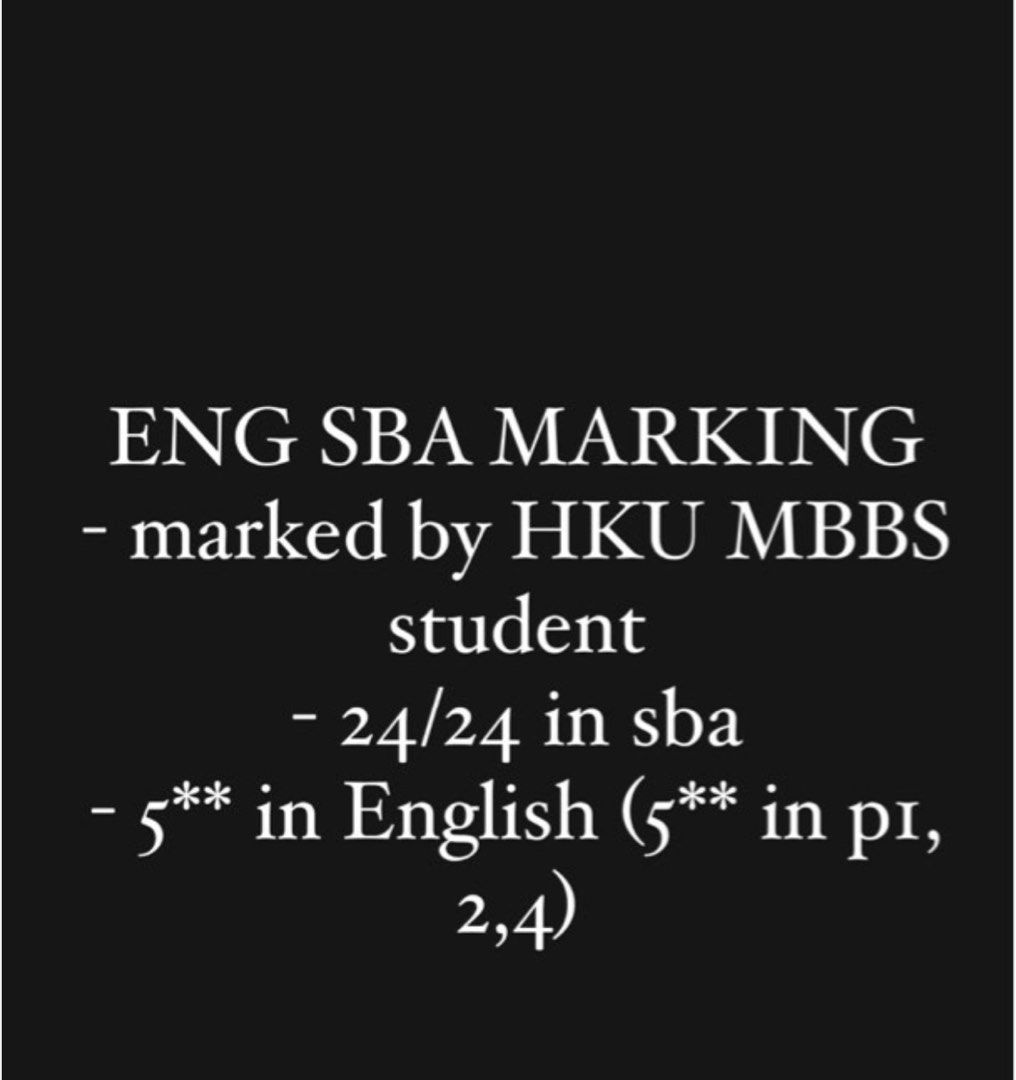 Sba marking dse eng, 興趣及遊戲, 書本 & 文具, 教科書 - Carousell