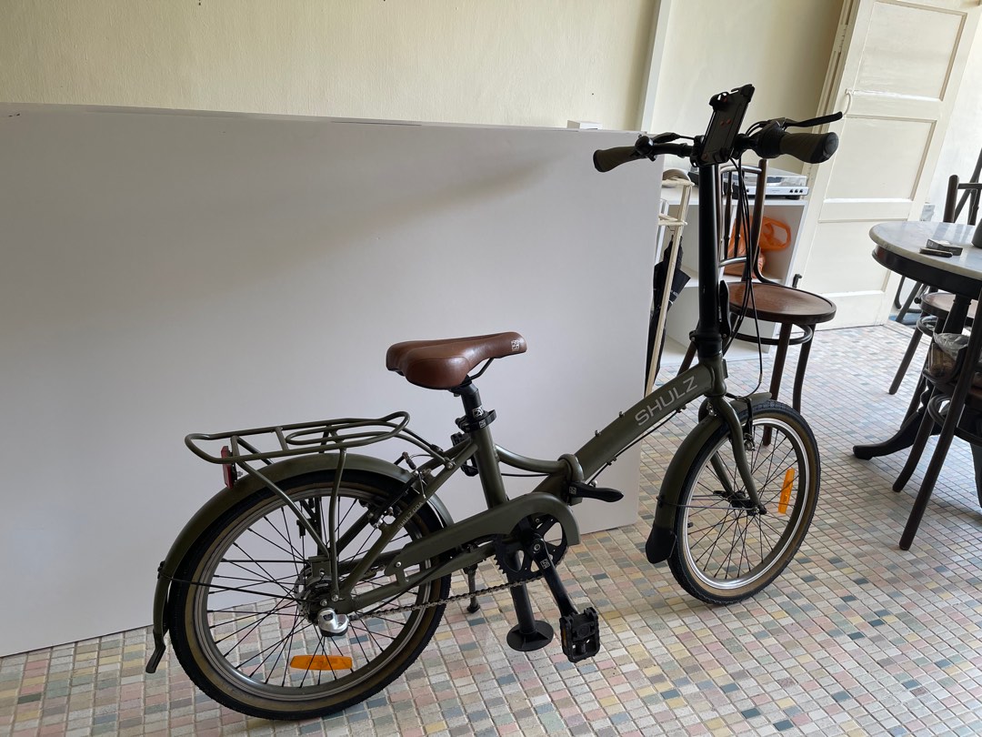 Schulz Krabi Foldable Bicycle (Army green), Sports Equipment, Bicycles ...