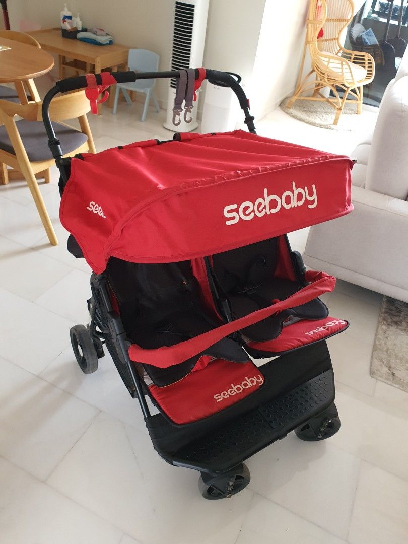 Seebaby Double Stroller, Babies & Kids, Going Out, Strollers on Carousell