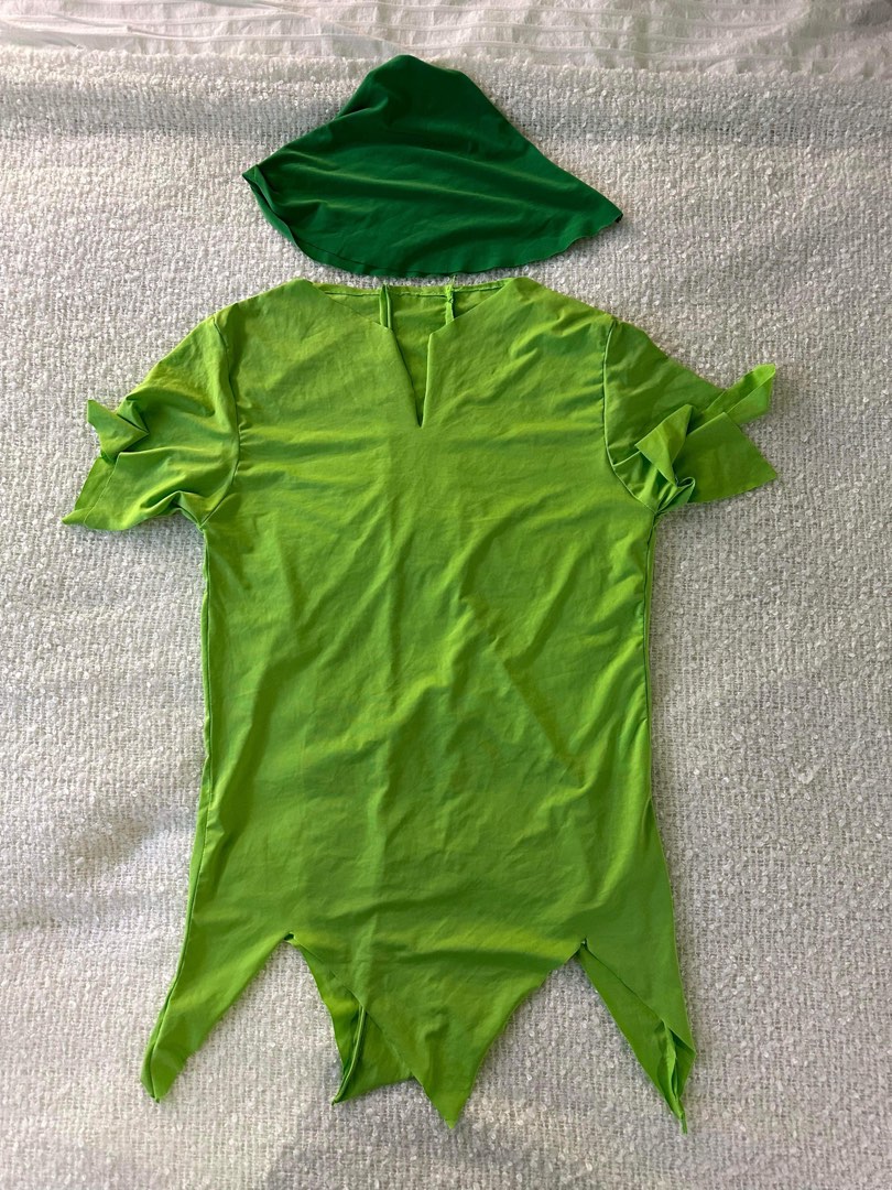 Self-Made Peter Pan Theme Party Costume, Men's Fashion, Tops & Sets ...