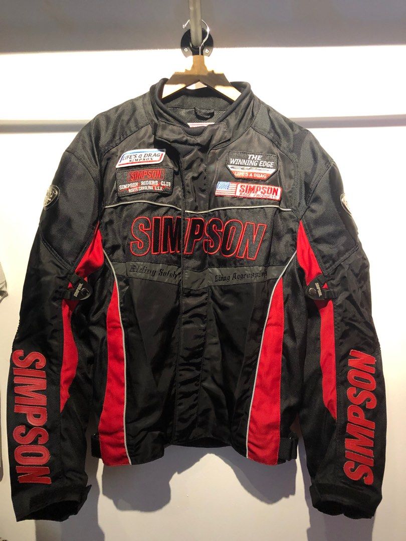 Simpson motorcycle jacket, Men's Fashion, Activewear on Carousell