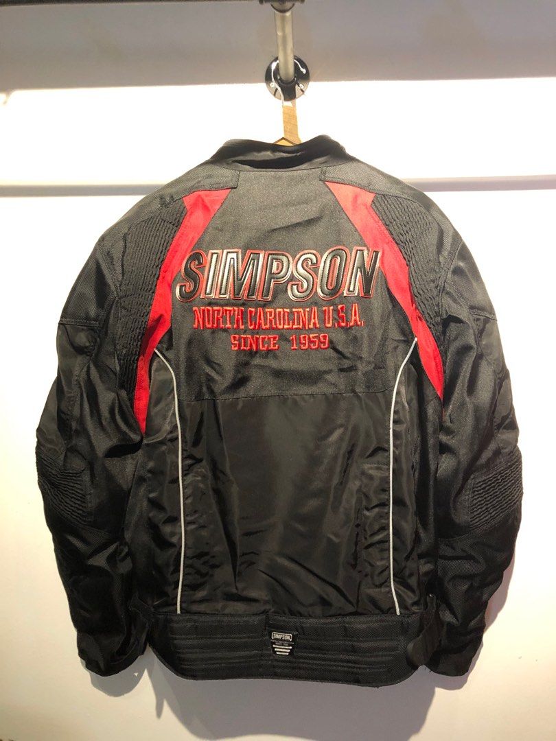 Simpson motorcycle jacket, Men's Fashion, Activewear on Carousell