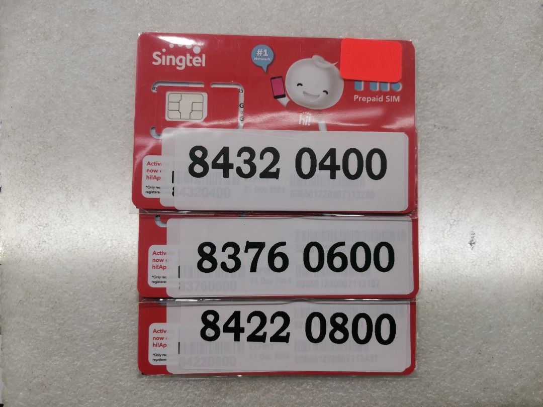 Singtel Prepaid Card, Mobile Phones & Gadgets, Mobile & Gadget ...