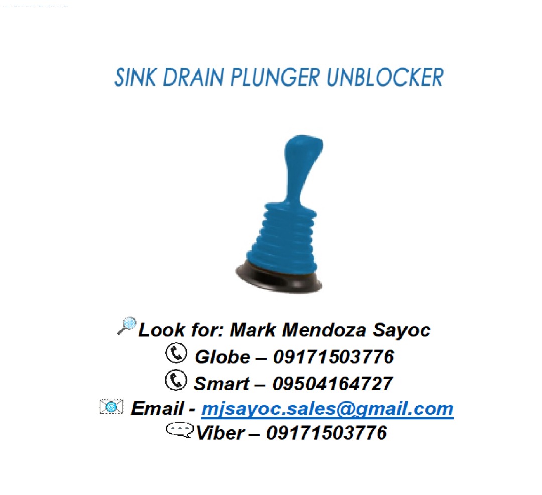 SINK DRAIN PLUNGER UNBLOCKER, Commercial & Industrial, Construction ...