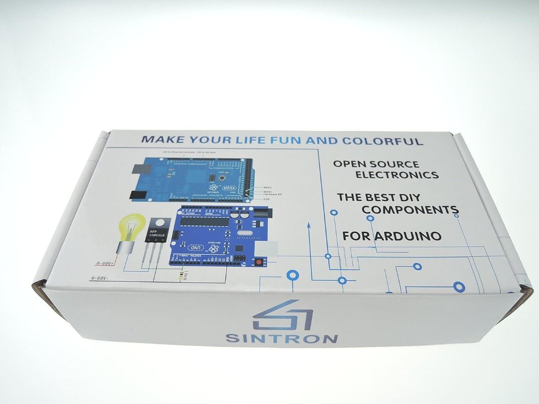 [Sintron] GPIO Extension Board Starter Kit for Raspberry Pi with Micro Servo SG90 Sidekick LED ...