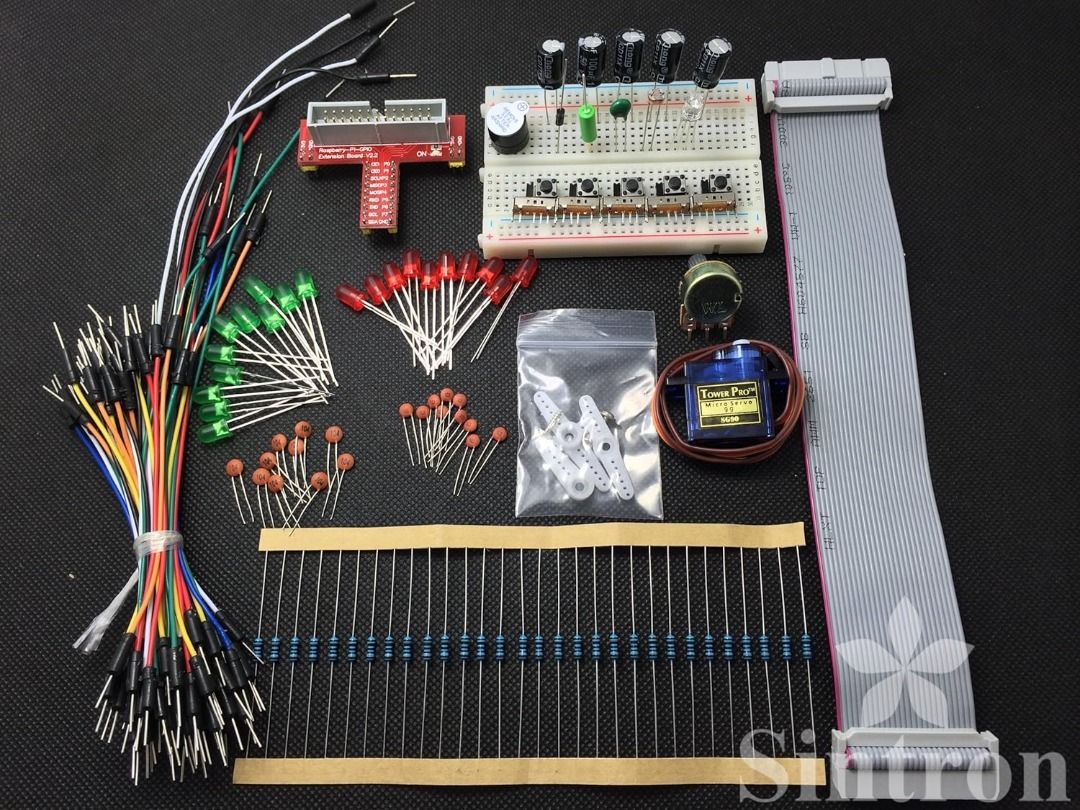 [Sintron] GPIO Extension Board Starter Kit for Raspberry Pi with Micro ...