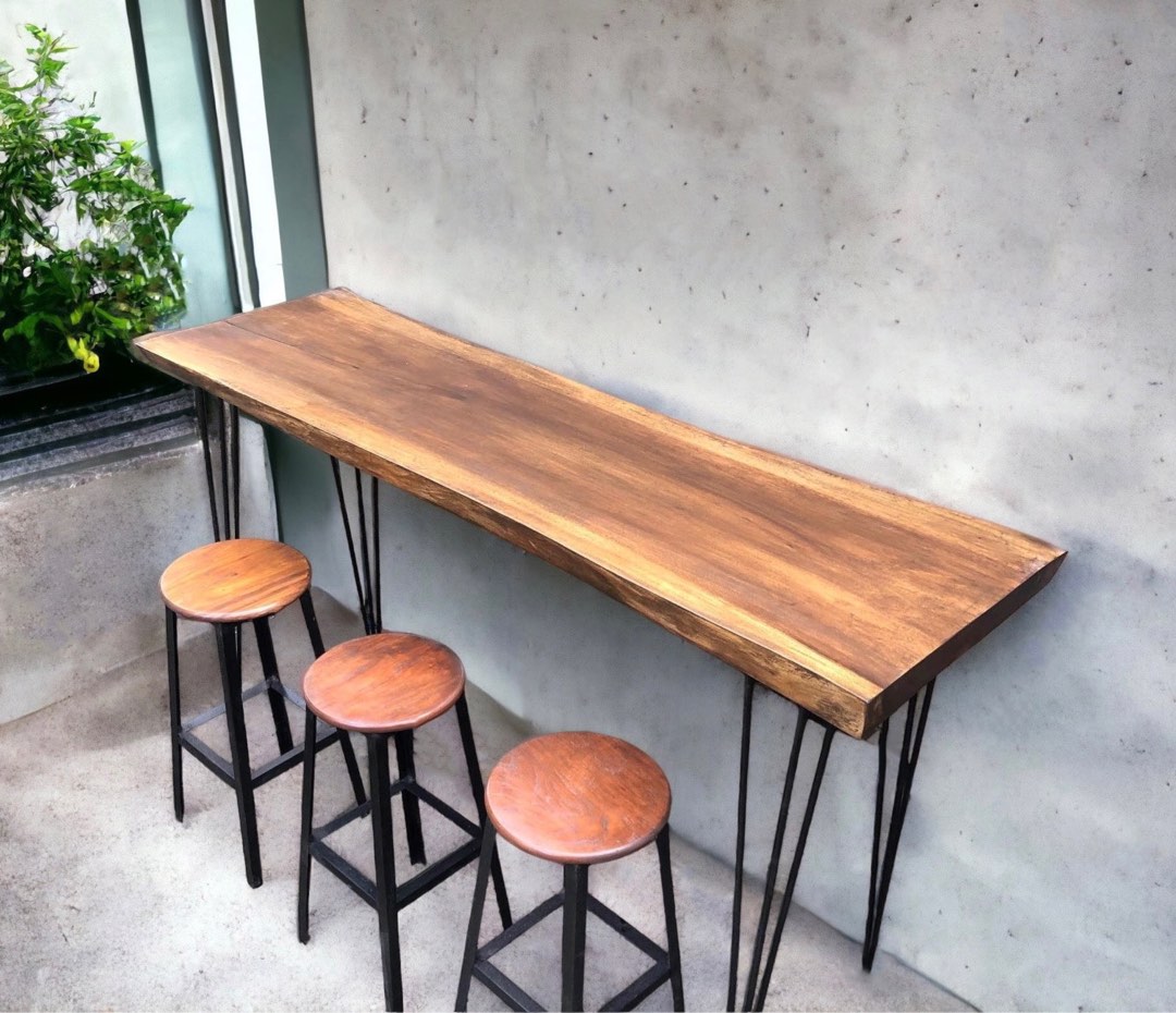 Slab bar table set, Furniture & Home Living, Furniture, Tables & Sets ...