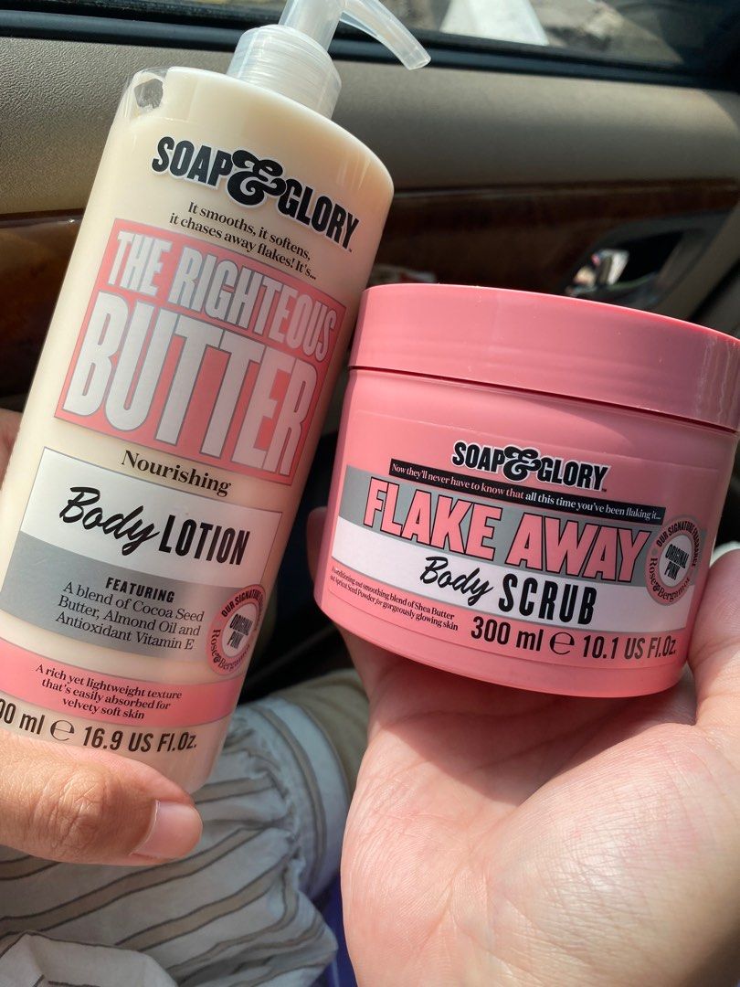 SOAP AND GLORY BODY LOTION& SCRUB, Beauty & Personal Care, Bath & Body ...