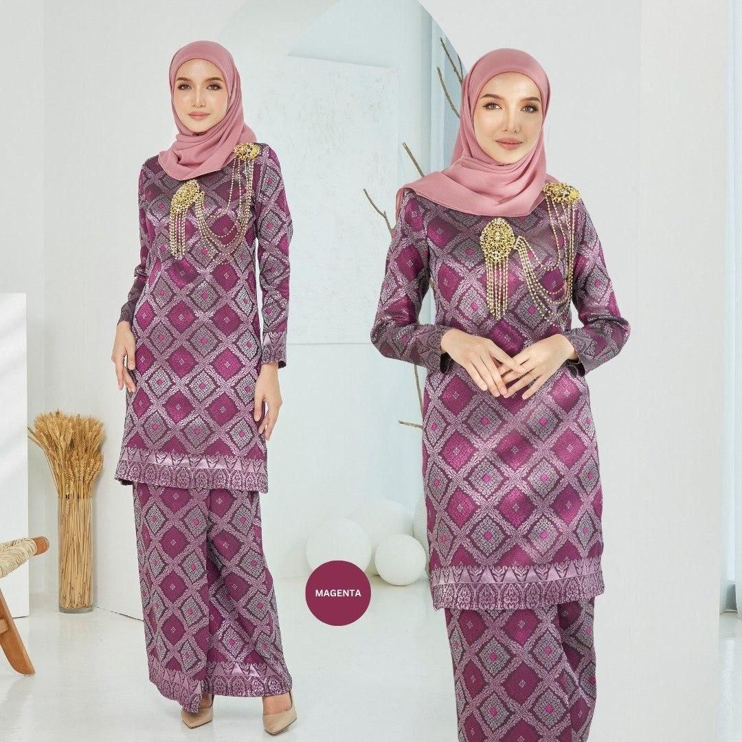 Songket Tenun Seroja, Women's Fashion, Muslimah Fashion, Baju Kurung ...