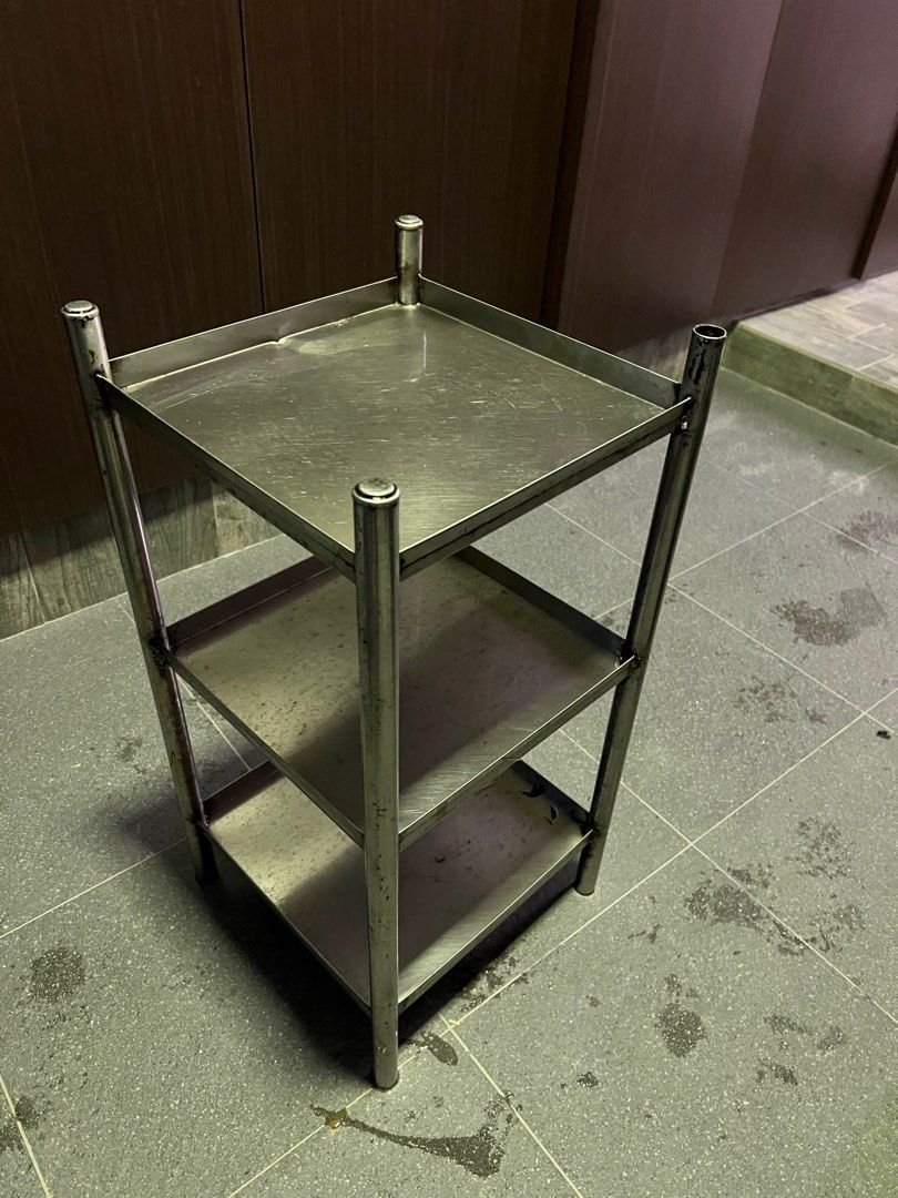 Stainless steel table rack, Furniture & Home Living, Kitchenware ...