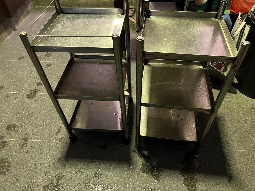 Stainless steel table rack, Furniture & Home Living, Kitchenware ...