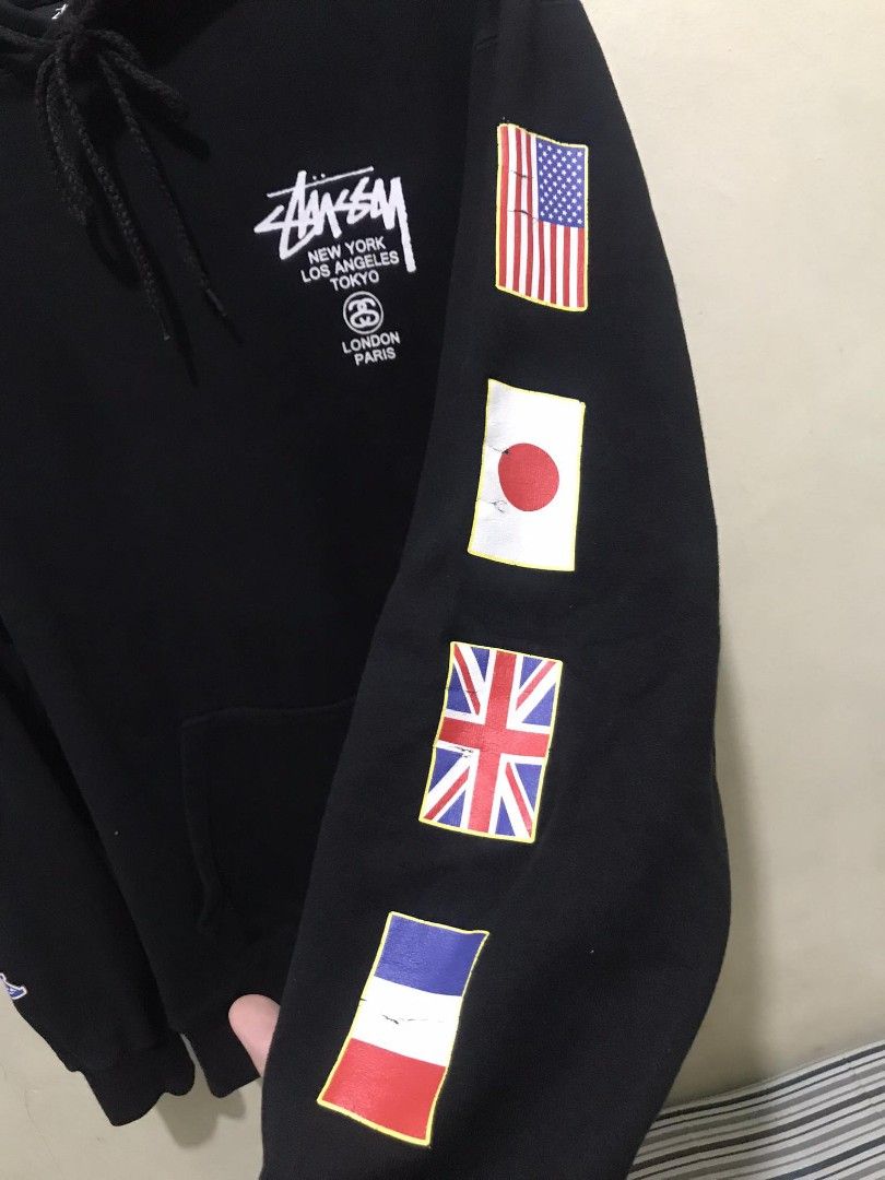 Stussy World Tour Flags, Men's Fashion, Coats, Jackets and Outerwear on ...