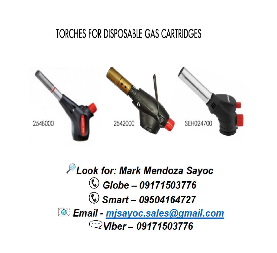 SUPER EGO TORCHES FOR DISPOSABLE GAS CARTRIDGE, Commercial & Industrial ...