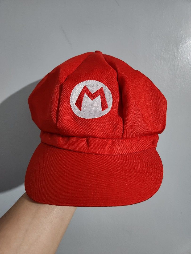 Super Mario Cap Costume, Hobbies & Toys, Toys & Games on Carousell