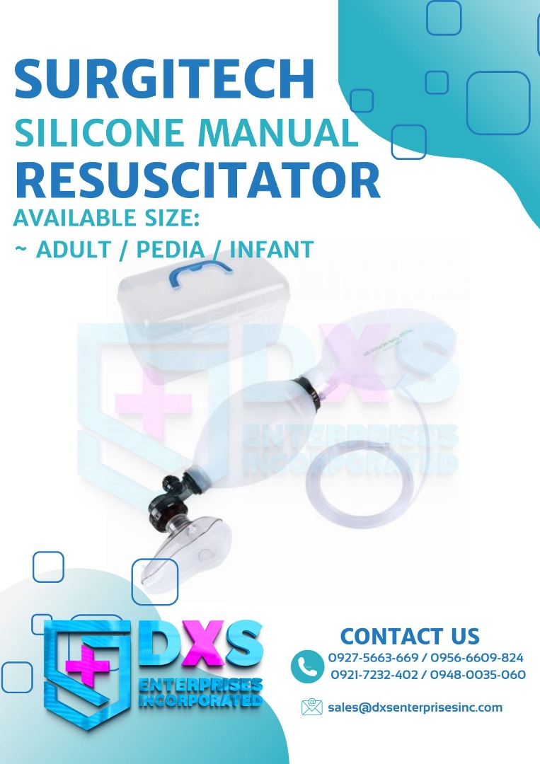 SURGITECH SILICONE MANUAL RESUSCITATOR, Health & Nutrition, Medical ...