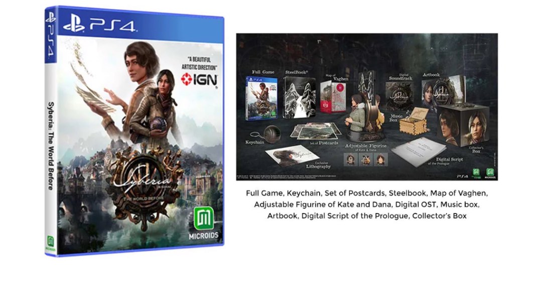 Syberia The World Before Collectors Edition PS4 ( Brand New ), Video ...