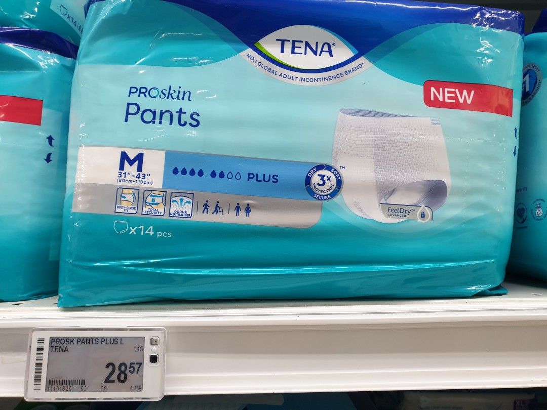 TENA ProSkin Pants Plus (L), Health & Nutrition, Assistive & Rehabilatory Aids, Adult ...