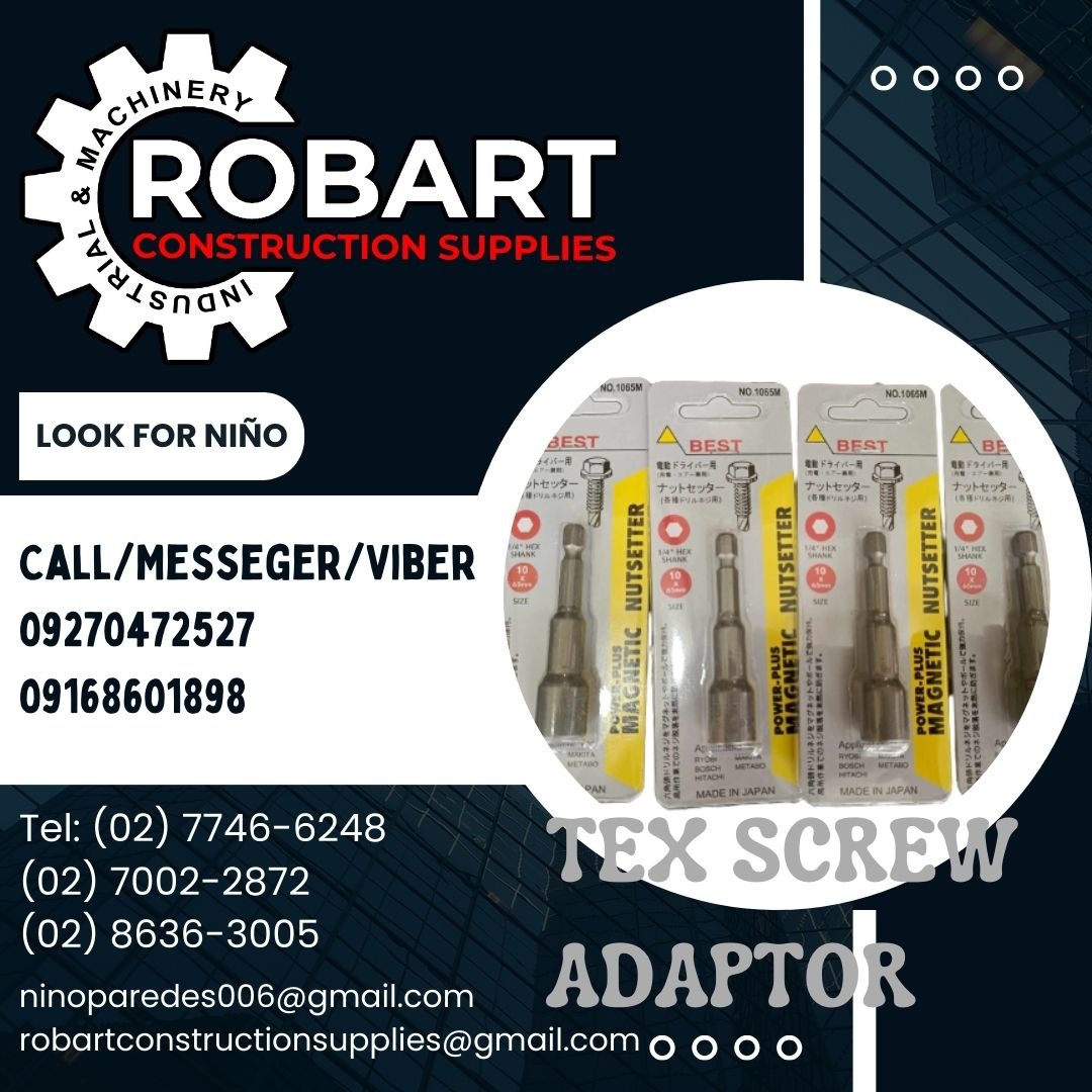 TEX SCREW ADAPTOR, Commercial & Industrial, Construction Tools ...