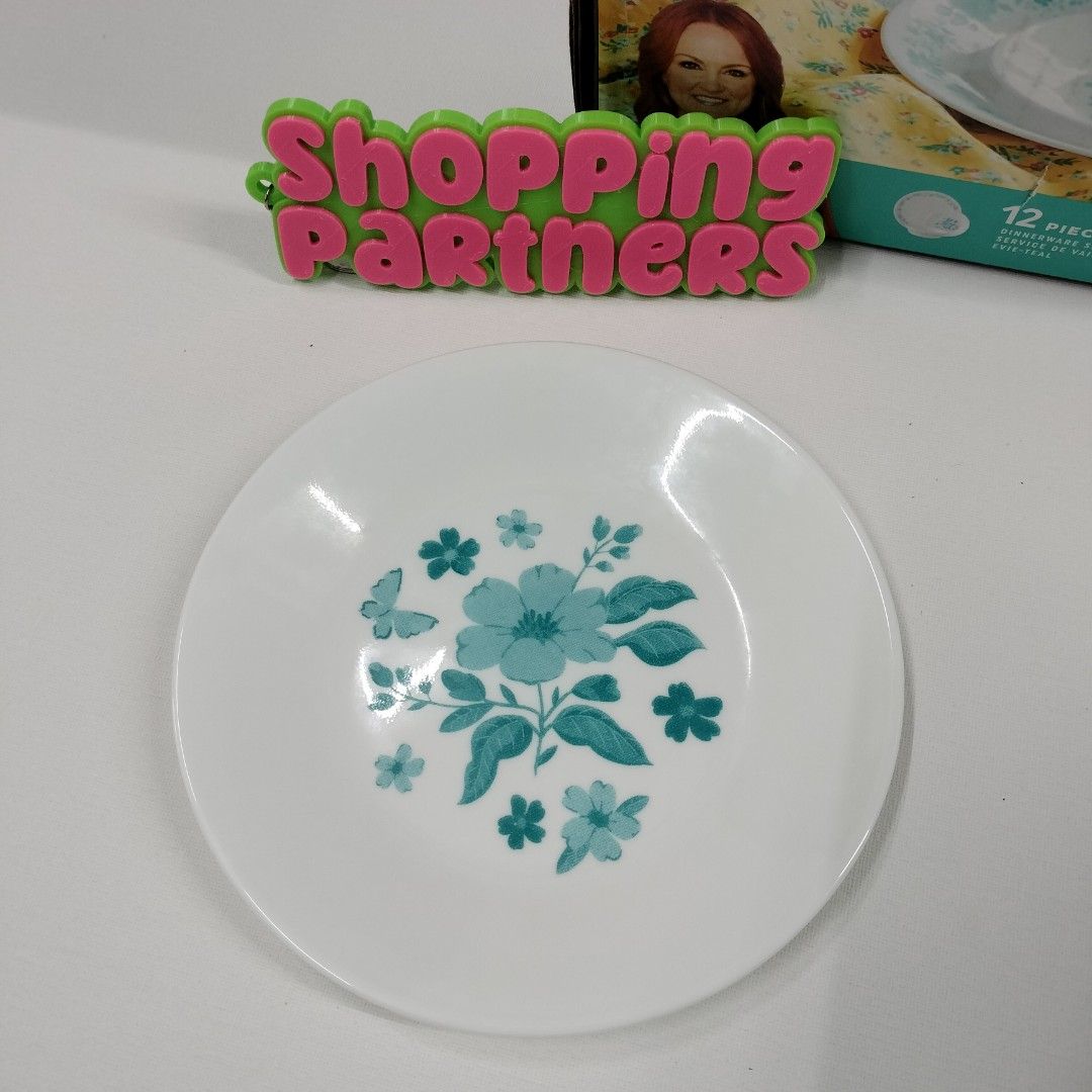THE PIONEER WOMEN BY CORELLE 12PCS DINNERWARE SET EVIE IN TEAL ...