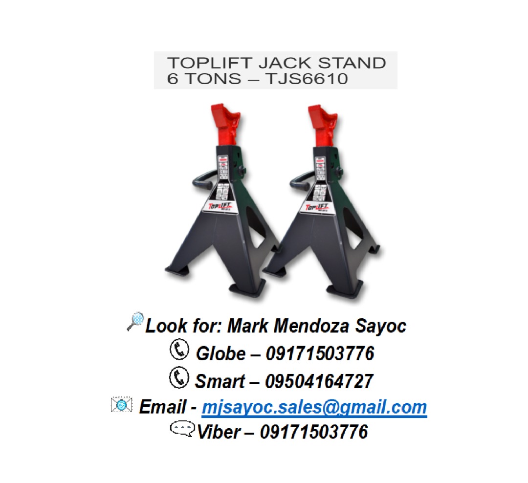 TOPLIFT JACK STAND 6 TONS – TJS6610, Commercial & Industrial ...