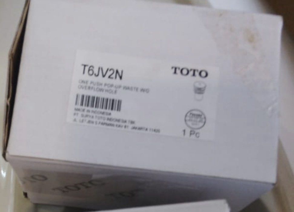 TOTO pop up waste without overflow hole, Furniture & Home Living ...