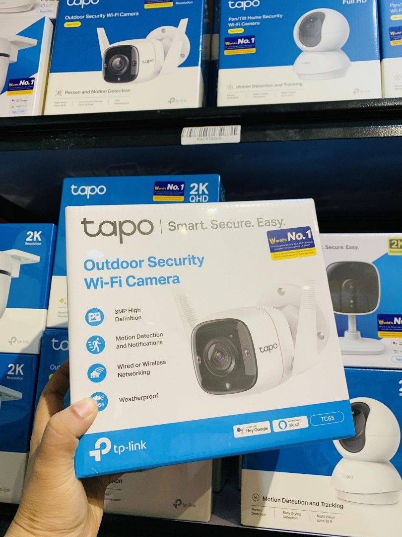 TP-Link Tapo TC65 Outdoor Security WiFi Camera IP66 3MP Ultra-High ...