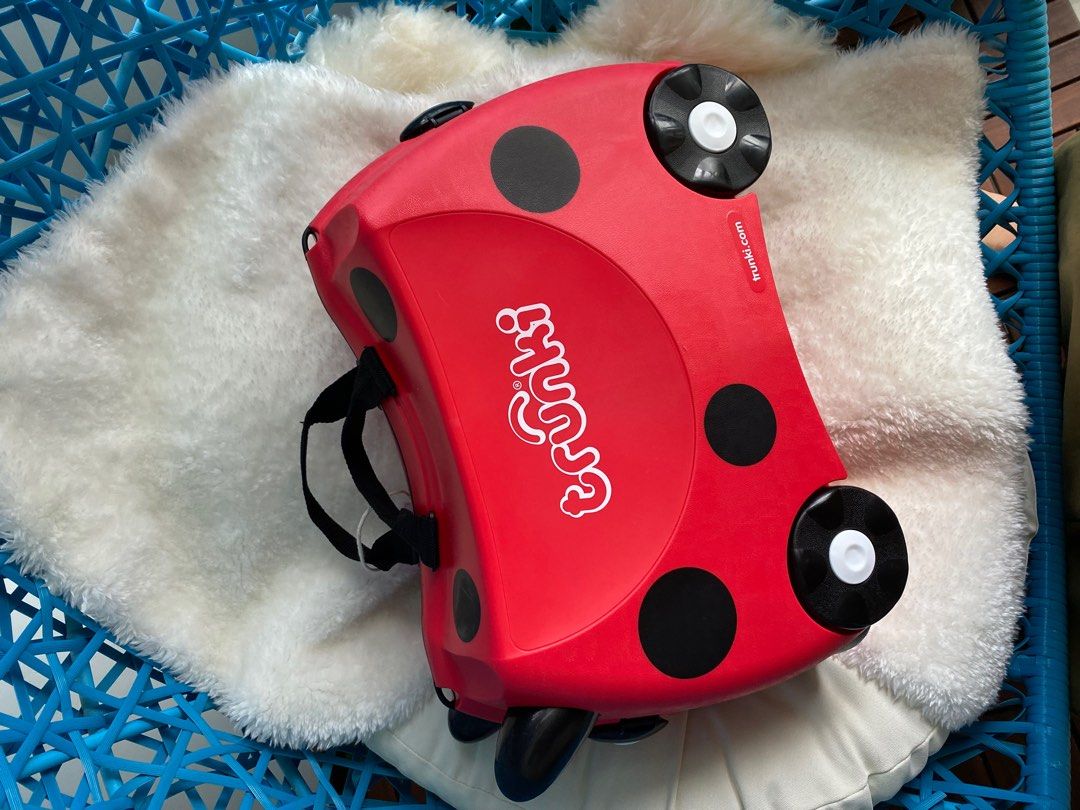 Trunki Ladybug Cabin Ride-on Suitcase Luggage, Babies & Kids, Going Out ...