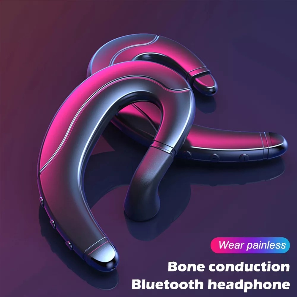 TWS Wireless Earphone Bone Conduction Headphone HIFI Bluetooth 5.0 ...