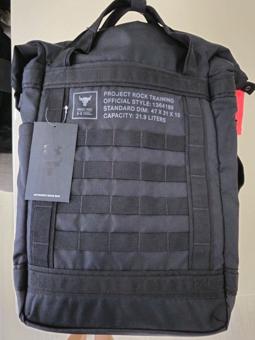 Under Armour Project Rock Backpack, Men's Fashion, Bags, Backpacks on ...